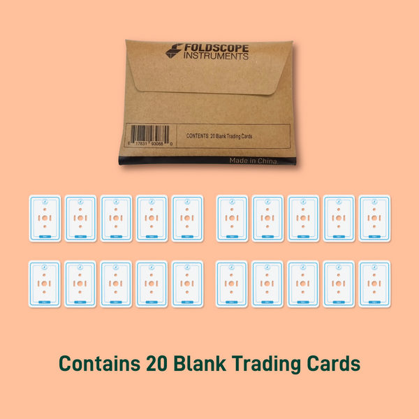 Blank Specimen Trading Cards (20 units) - Foldscope Instruments, Inc.