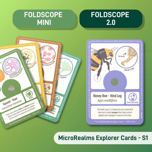 MicroRealms Explorer Cards - Series 1. - Foldscope Instruments, Inc.
