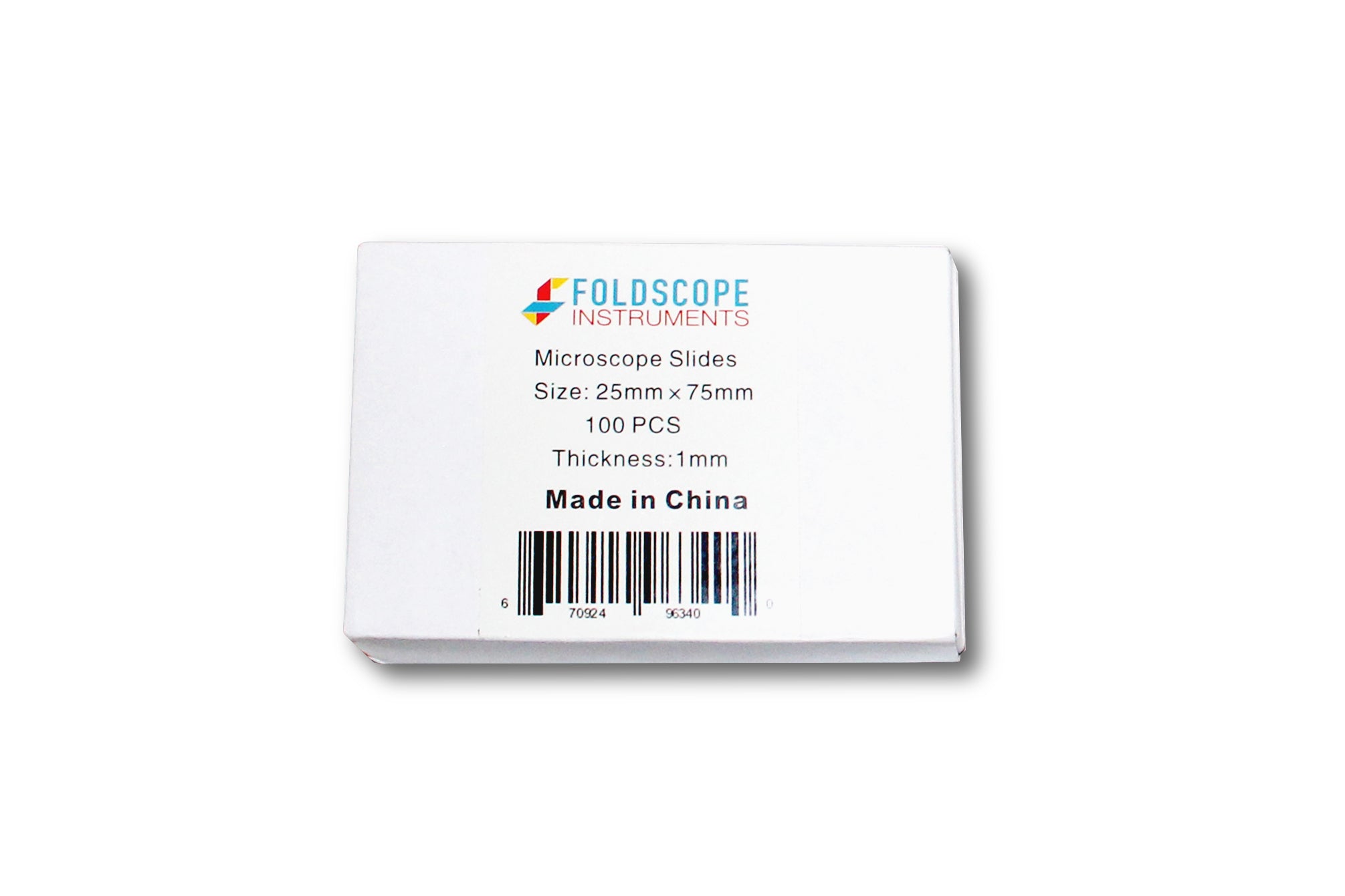 Foldscope Blank Glass Slides - Box of 100. - Foldscope Instruments, Inc.