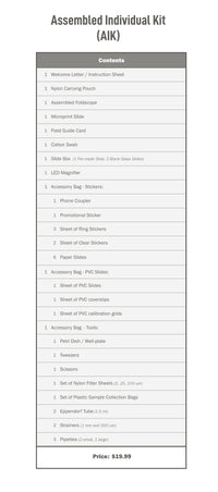 Assembled Individual Kit (1 Foldscope Paper Microscope) - Foldscope ...